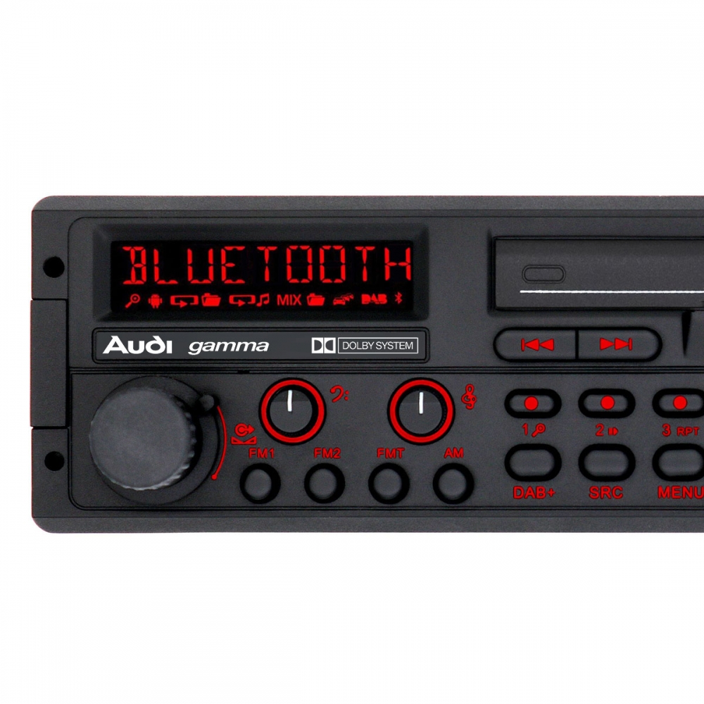 AUDI INSPIRED SQR-46 BLUETOOTH DAB+ 1-DIN CAR RADIO