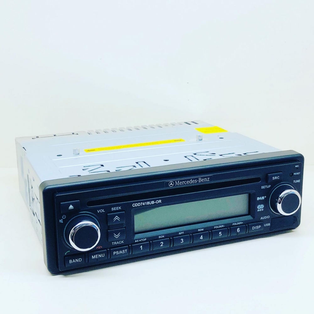 MERCEDES-BENZ INSPIRED CDD7418UBOR CD PLAYER BLUETOOTH DAB+ 1-DIN CAR RADIO